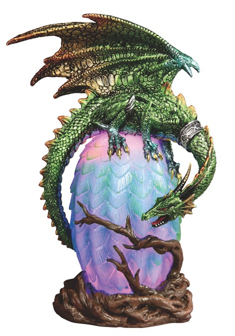 Green Dragon on Lantern with LED | GSC Imports