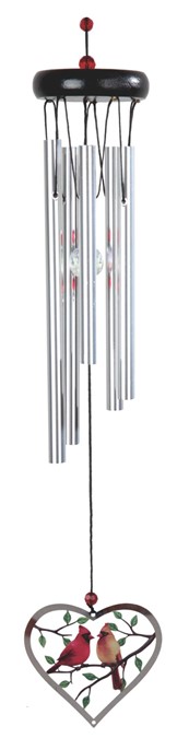 Wood Top Chime-Cardinal Couple | GSC Imports